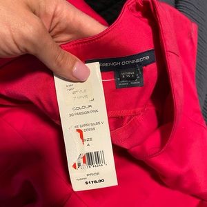 French Connection | Dresses | French Connection Pink Vneck Dress | Poshmark